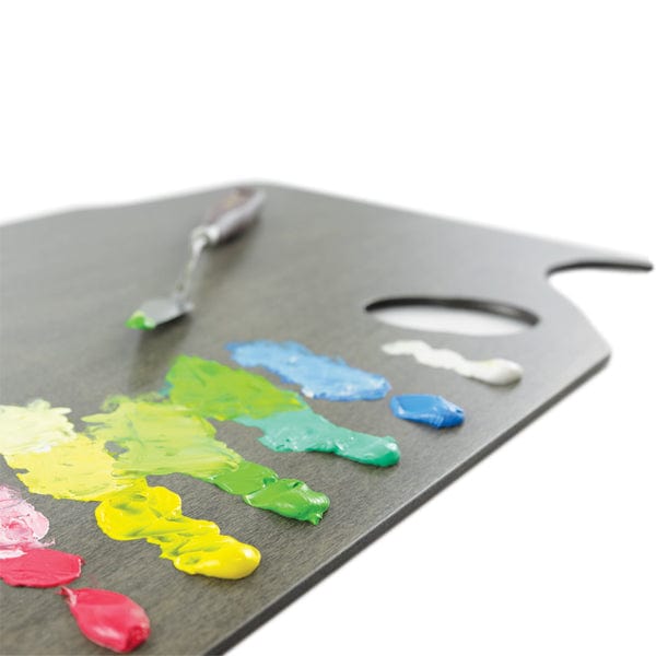 New Wave - Wooden Artist Palette - Left Hand - Neutral | Gwartzman's ...