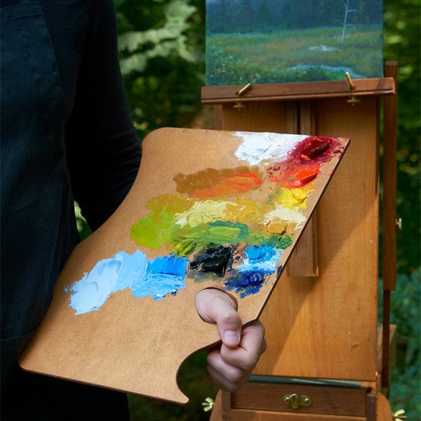 New Wave - Wooden Artist Palette - Right Hand - Natural | Gwartzman's ...