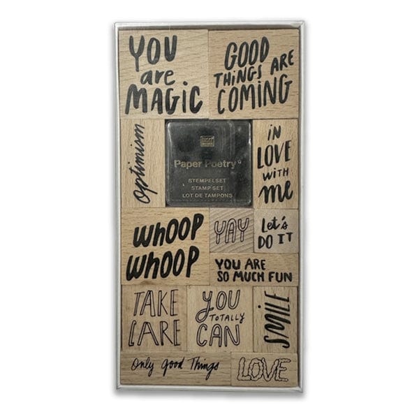 Paper Poetry - Rubber Stamp Set - "You are Magic" - 9 pc | Gwartzman's ...