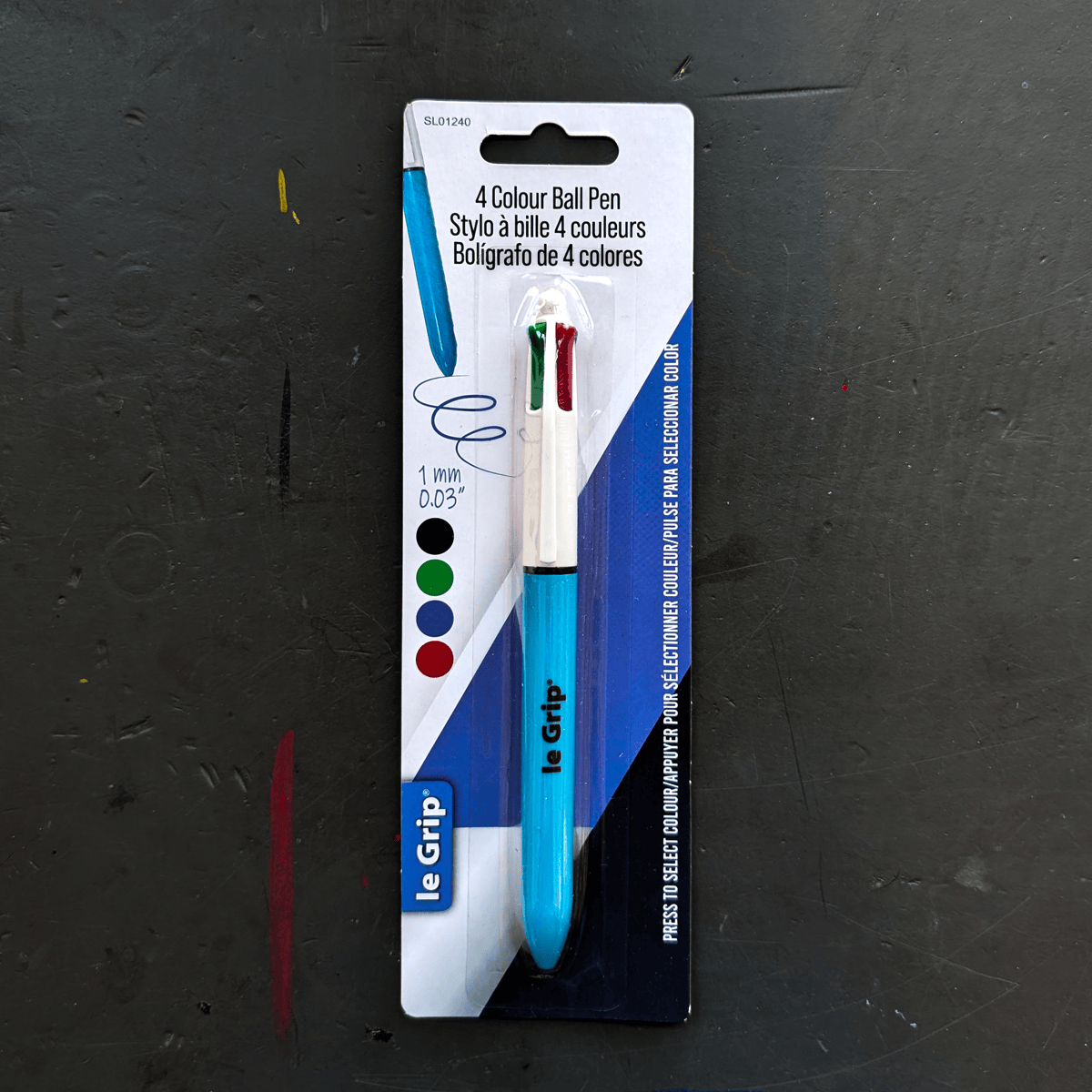le Grip - 4 Colour Ball Pen – Gwartzman's Art Supplies