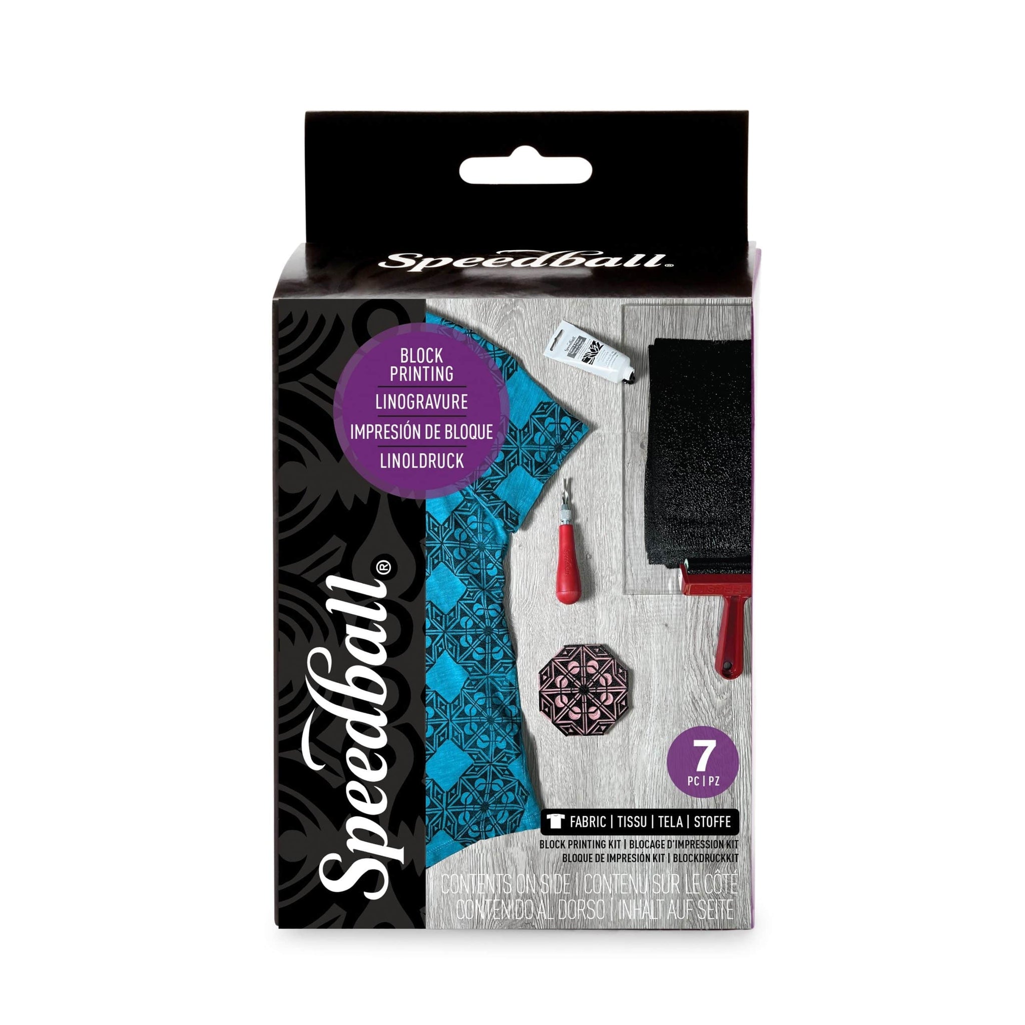 Speedball - Fabric Block Printing Kit - 7 Pieces | Gwartzman's ...
