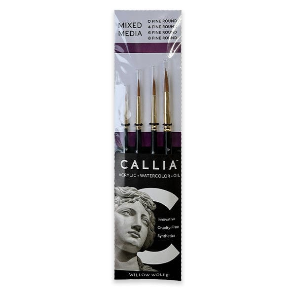 Willow Wolfe - Callia Artist Brushes - Fine Round 4 Set | Gwartzman's ...