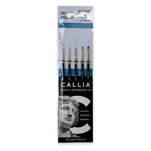 Willow Wolfe - Callia Artist Brushes - Detail - Set of 5 | Gwartzman's ...