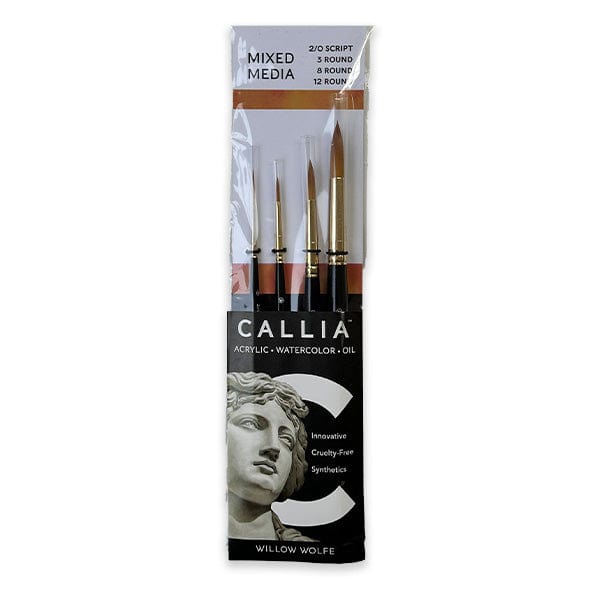 Willow Wolfe - Callia Artist Brushes - Basic - Set of 4 | Gwartzman's ...
