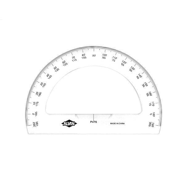 Alvin - Semi Circle 6" Protractor – Gwartzman's Art Supplies