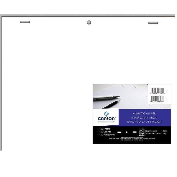 Canson - Animation Paper - Pre-Punched Ream - 8.5x11" Sheets ...
