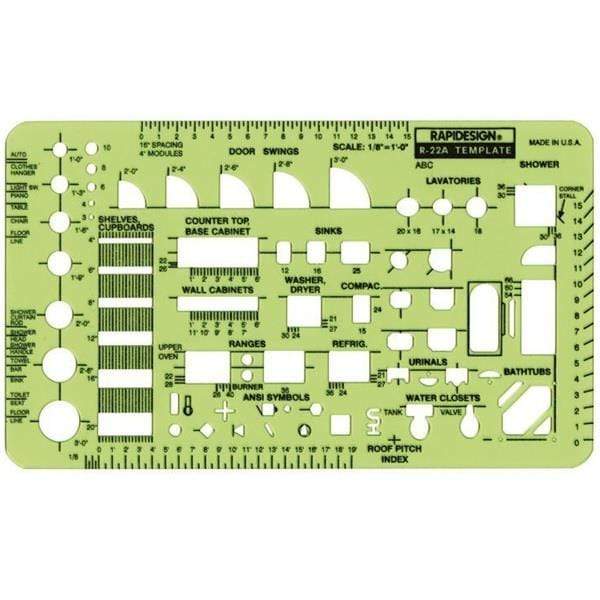 Chartpak Architecture Template ABC 1/8 |Gwartzmans – Gwartzman's Art ...