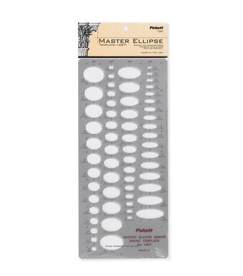 Pickett - Master Ellipse Template |Gwartzman's – Gwartzman's Art Supplies