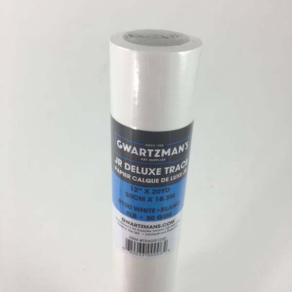 Gwartzmans Deluxe Trace Roll 12"x 20 yards – Gwartzman's Art Supplies