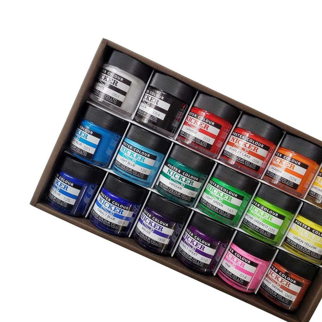Nicker - Poster Colours - Set of 18 Colours - 40mL Jars | Gwartzman's ...