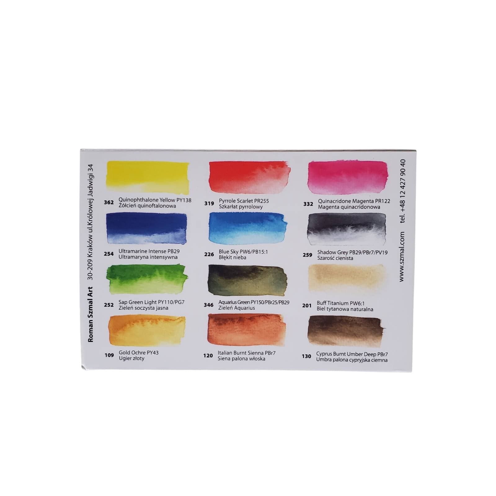 Roman Szmal - Aquarius Watercolour Set - Urban Sketching Palette - 12 ...