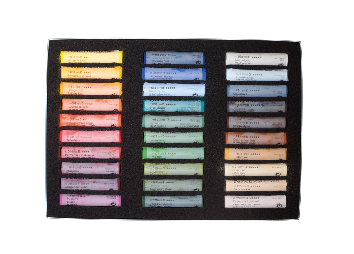 Schmincke - Extra-Soft Pastels - Set of 30 Full Sticks - Multi Purpose ...