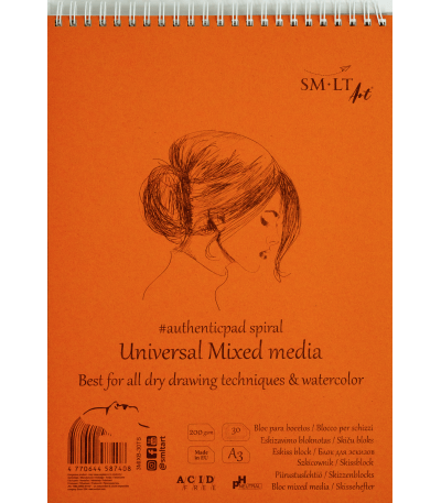 SM-LT - Spiral Mixed Media Pad - A5 | Gwartzman's Art Supplies