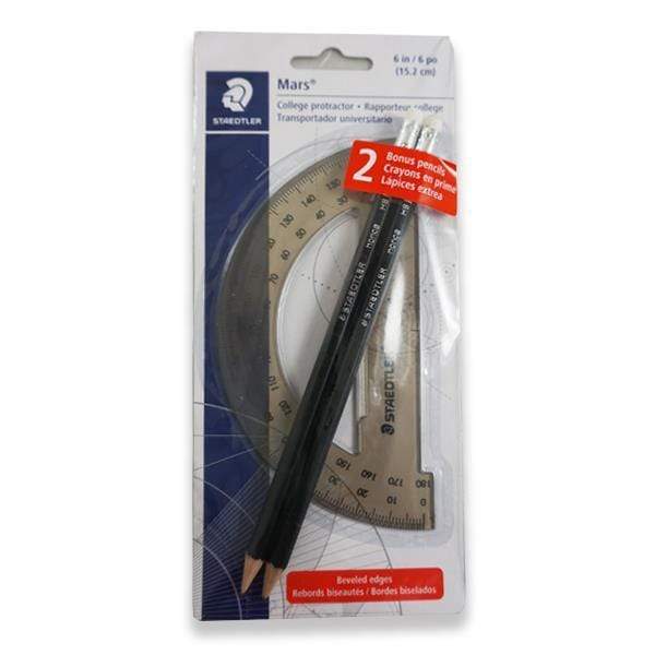 Staedtler - Protractor - 6" - 15.2cm - Bonus 2 Pencils – Gwartzman's ...