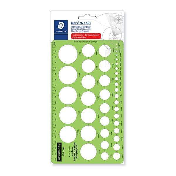 Staedtler Metric Circles Template | Gwartzmans 977-501 – Gwartzman's ...